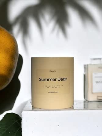 Amazon.com: ILUXIR Summer Daze 13oz Coconut-Apricot Wax Luxury Candle ...