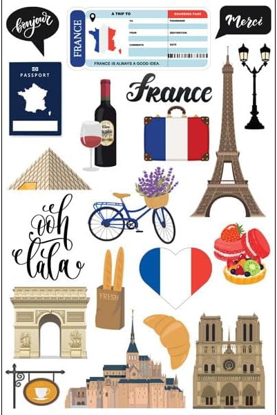 Amazon.com: Scrapbook Customs Paris France Laser Die Cut Scrapbook ...
