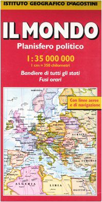 El Mundo (World) folded wall map 1:35 000 000 - (Italian Edition) [Map ...