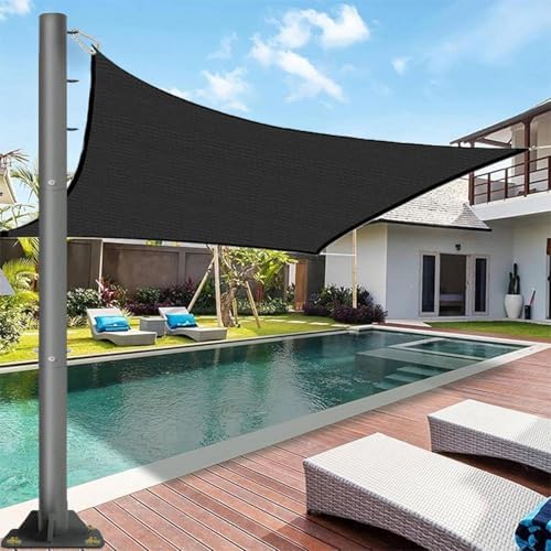 Amazon.com: BRILLIHOOD 9Ft Outdoor Sun Shade Sail Pole, 3" Diameter ...
