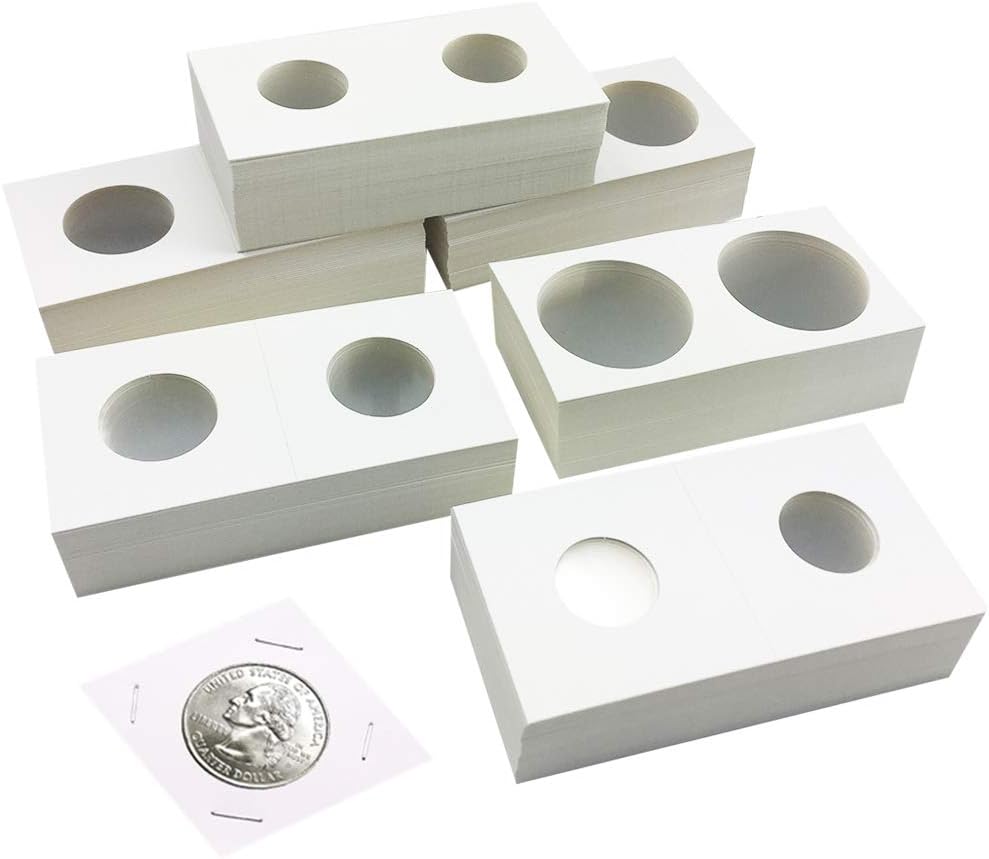 Amazon.com : 300 Pieces 6 Sizes Coin Flips Cardboard Coin Collecting ...