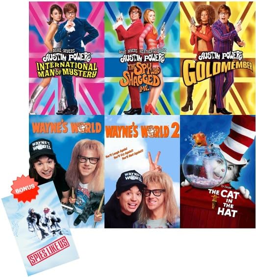 Amazon.com: Mike Myers 6-Movie Comedy DVD Collection - Austin Powers ...