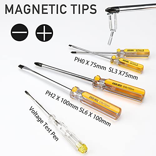 Snapklik.com : DOWELL Tool Set Tool Kit 19-Piece Household Tool Kit Set ...