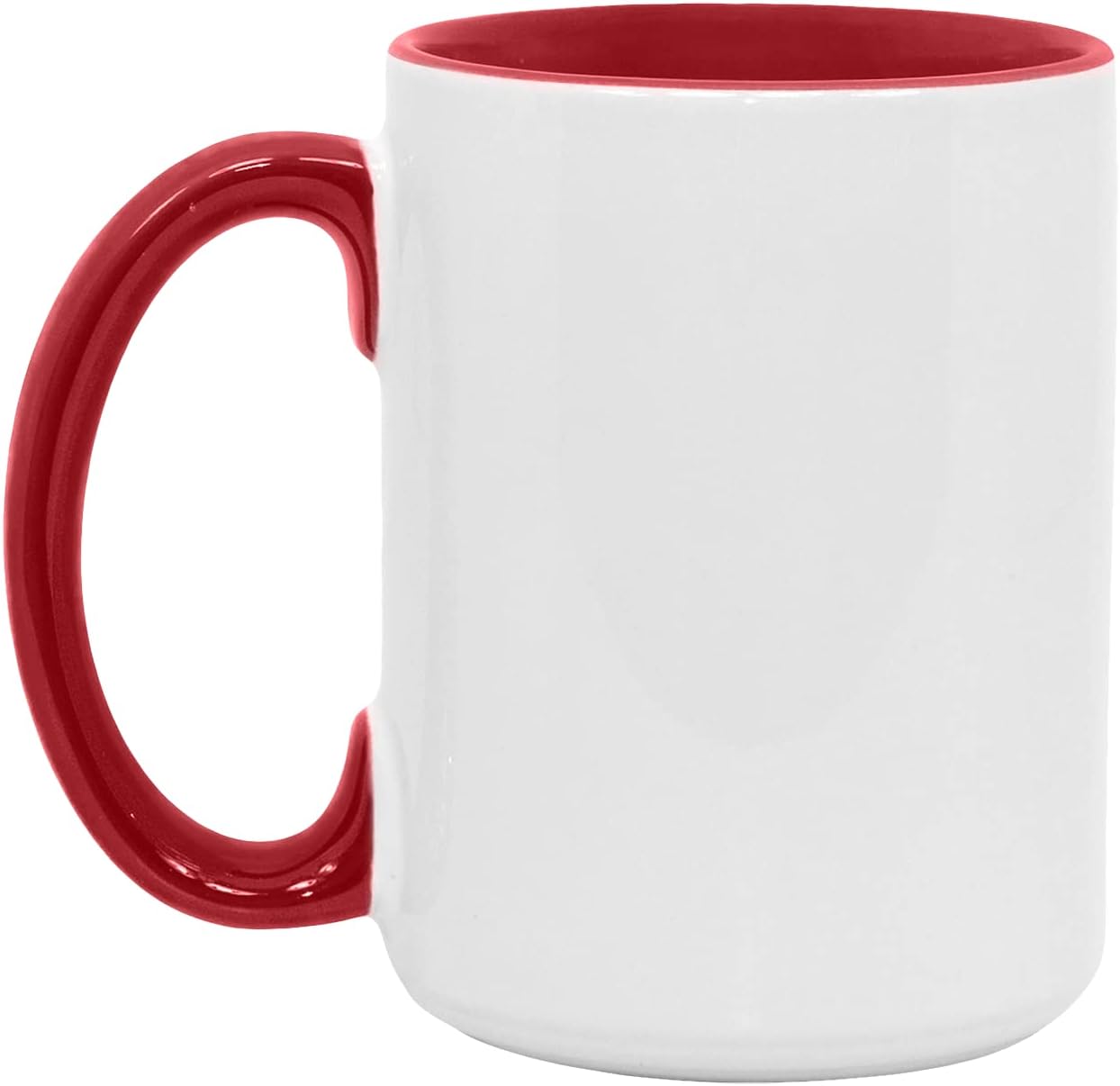 Amazon.com: 15oz Red Sublimation Blank Coffee Mugs Sublimation Blank ...
