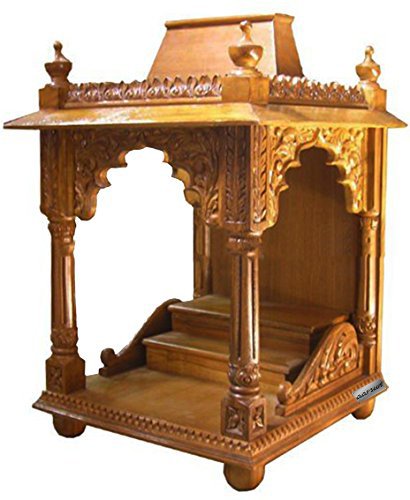 Aarsun Pooja Temple Mandir In Teak Wood | Desertcart EGYPT