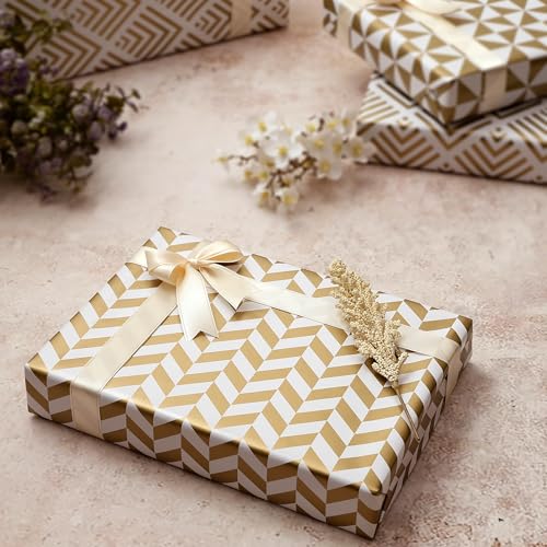 Pink Paper Co. Metallic Gift Wrapper Sheets Size: 19 x 28 Inches ...