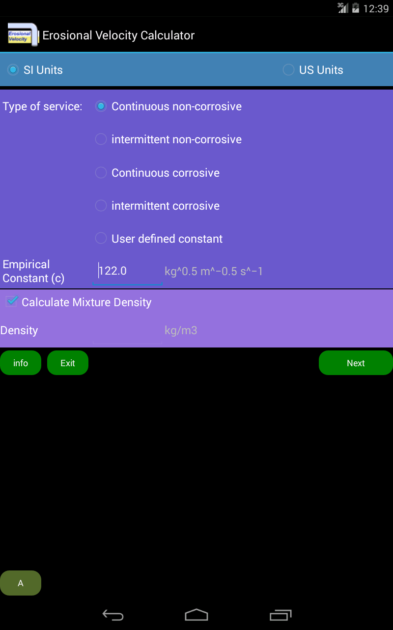 Erosional velocity calculator - App on Amazon Appstore