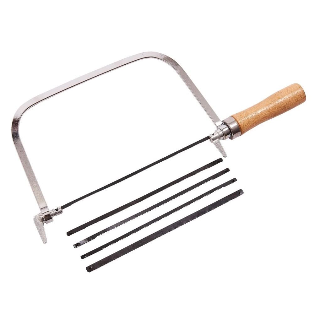 Coping Fret Saw KIT Wood Metal Plastic Precision Cut w/ 5 Assorted ...
