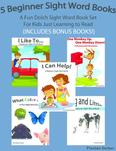Amazon.com: 5 Beginner Sight Word Books - (A Fun Dolch Sight Word Book ...
