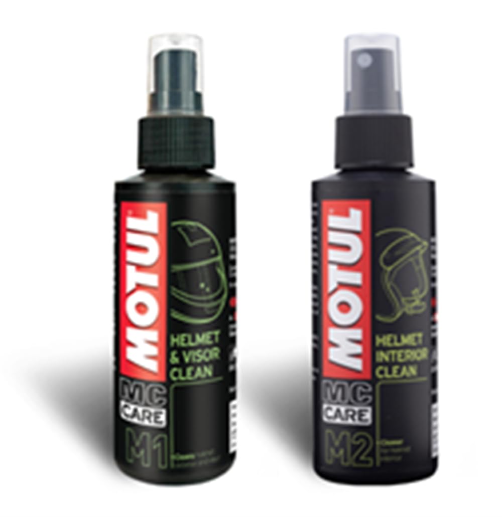Motul Helmet Care Kit -Helmet Visor & Interior Cleaner Spray with ...