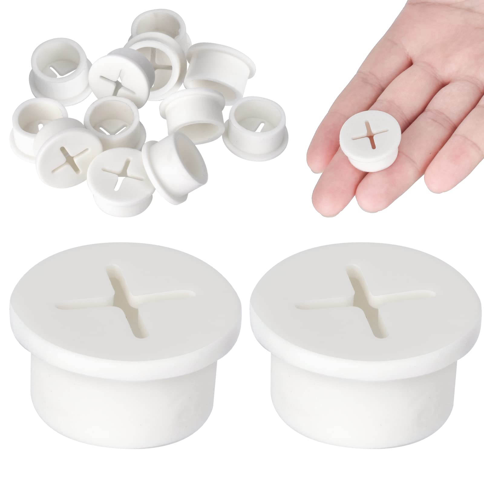 AccEncyc 12 Pcs Cable Cord Grommet Silicone Cable Grommet 3/4" Wire ...