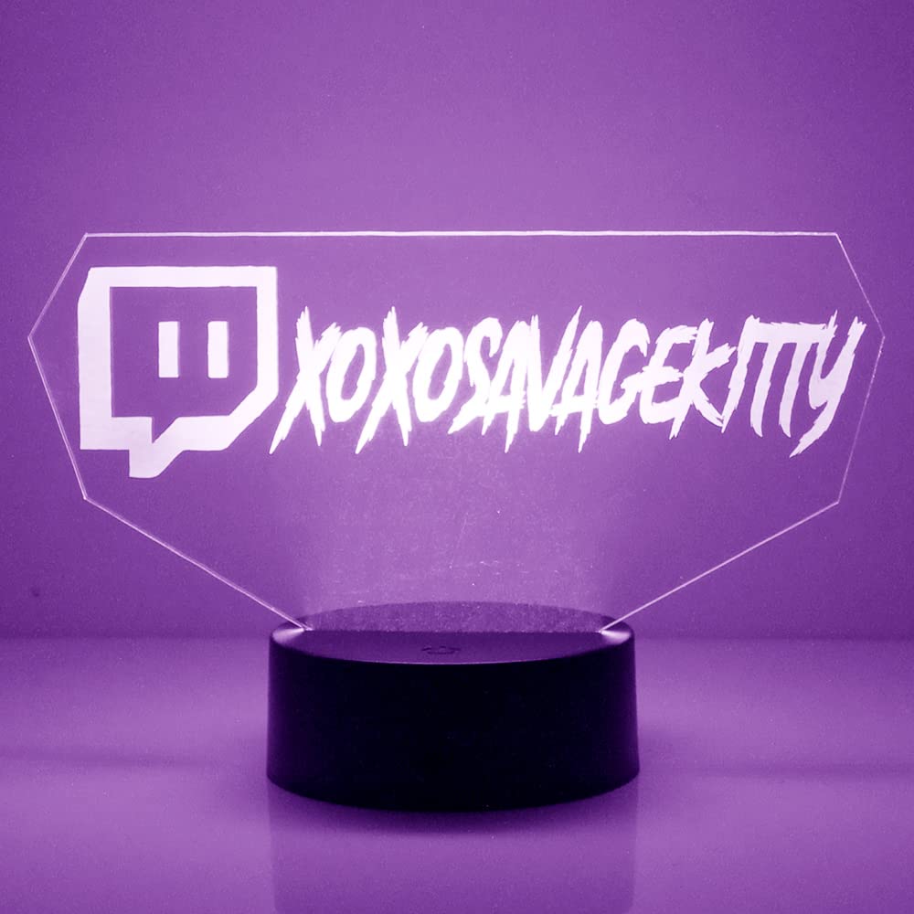 Gaming Custom LED Sign Night Light Lamp with Remote – Personalized Name ...