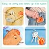 KOOKZ 6 Pieces Round Hand Fan Folding, Summer Folding Fan Fabric ...