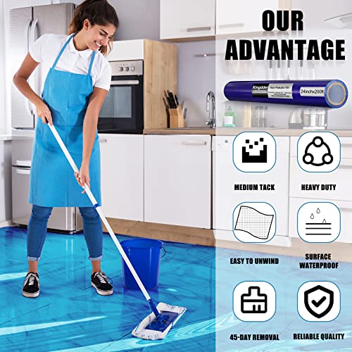 Snapklik.com : Floor Protection Film, Blue Floor Protector Film Roll ...