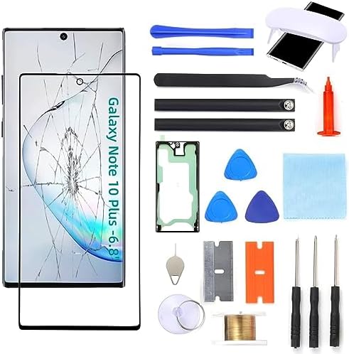Amazon.com: UYGHHK Note 10 Plus Screen Replacement, Front Glass Outer ...