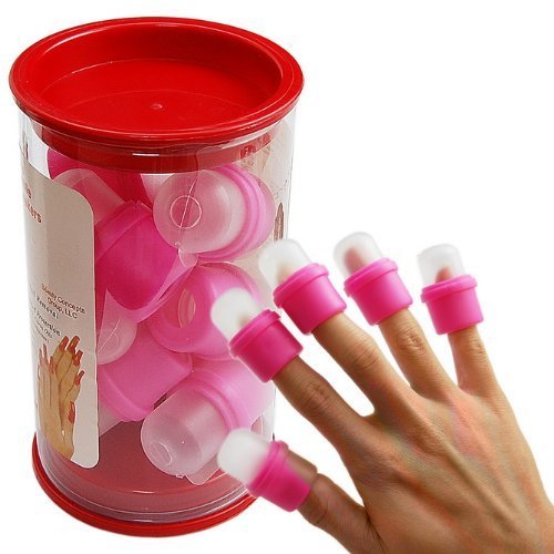 Amazon.com : Dragonpad 10PC wearable nail art soakers Ongle acrylic ...