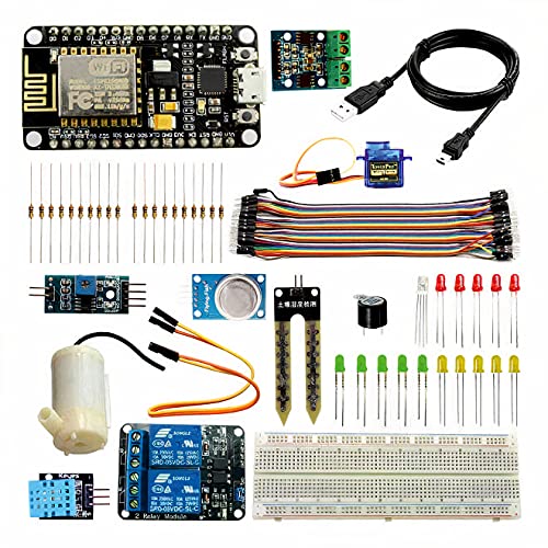 Snapklik.com : Robotistan Nodemcu ESP8266 IoT Starter Kit - Smart Electronic IoT Projects - DIY ...