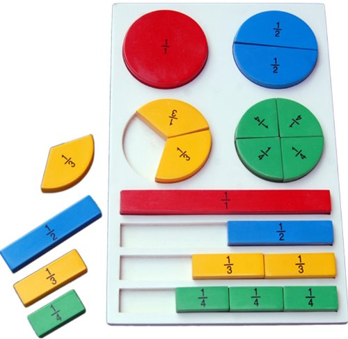 Little Genius Wood Fraction Board (Multicolor) : Amazon.in: Toys & Games