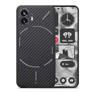 GIMENOHIG Ultra Thin and Lightweight Aramid Carbon Fiber Case for Nothing Phone 2 (Black ...