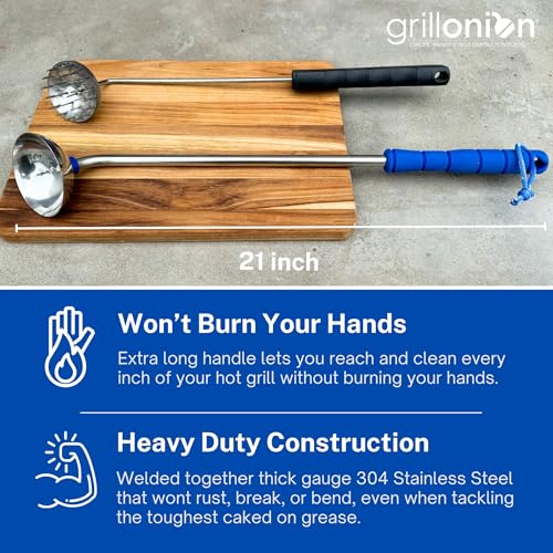 Grill Onion Grill Grate Cleaner Tool - Premium Onion Grill Brush ...