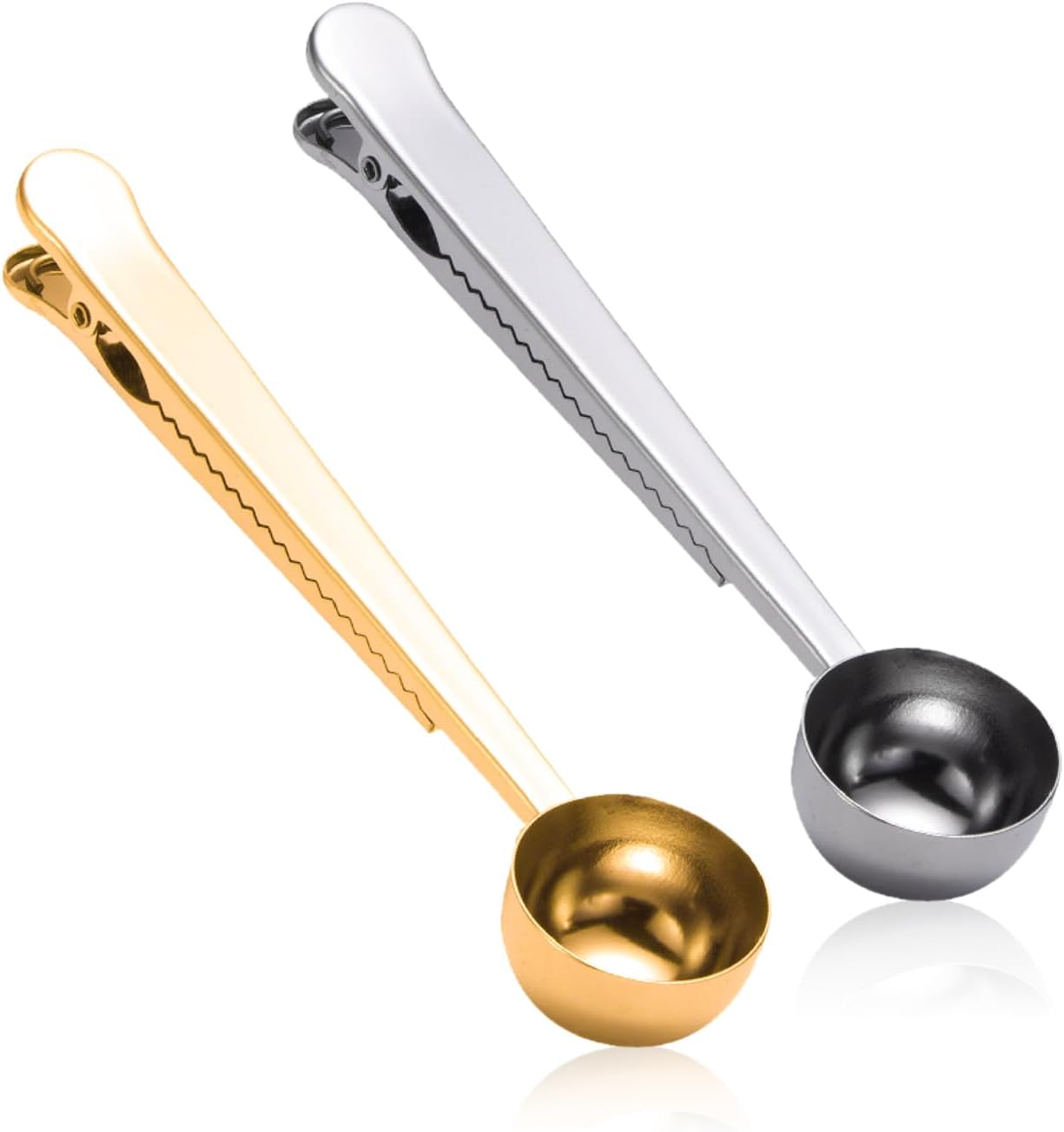 Rumyve 2 in 1 Stainless Steel Coffee Measuring Spoon with Bag Seal ...