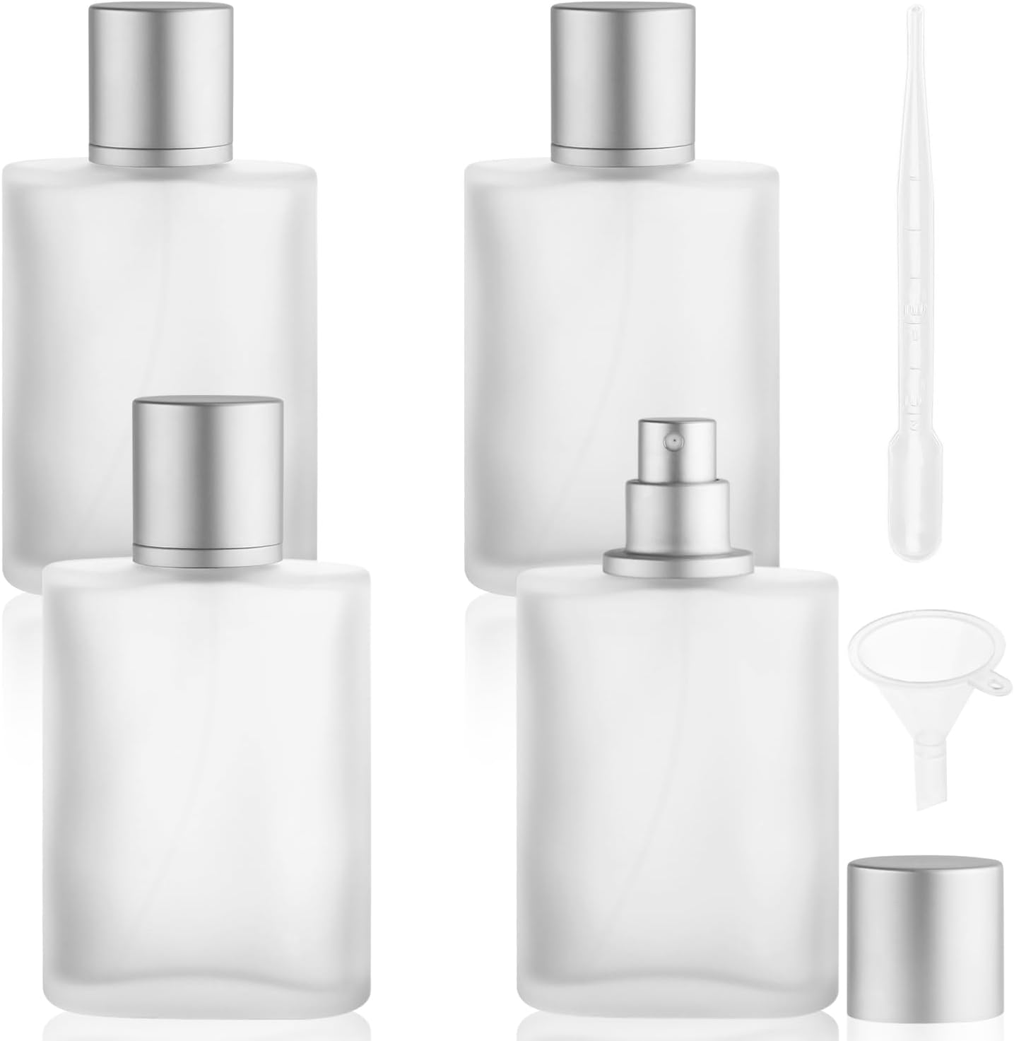 Amazon.com: Mirrline 4 Pcs 100ml/3.38oz Frosted Glass Spray Bottle ...