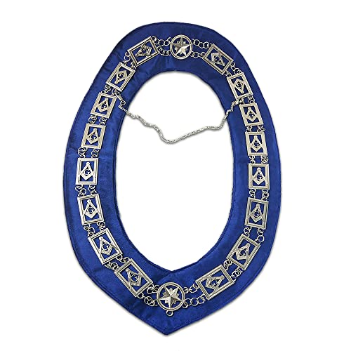 Imason Masonic Chain Collar Blue Lodge Master Mason Compass and Square ...