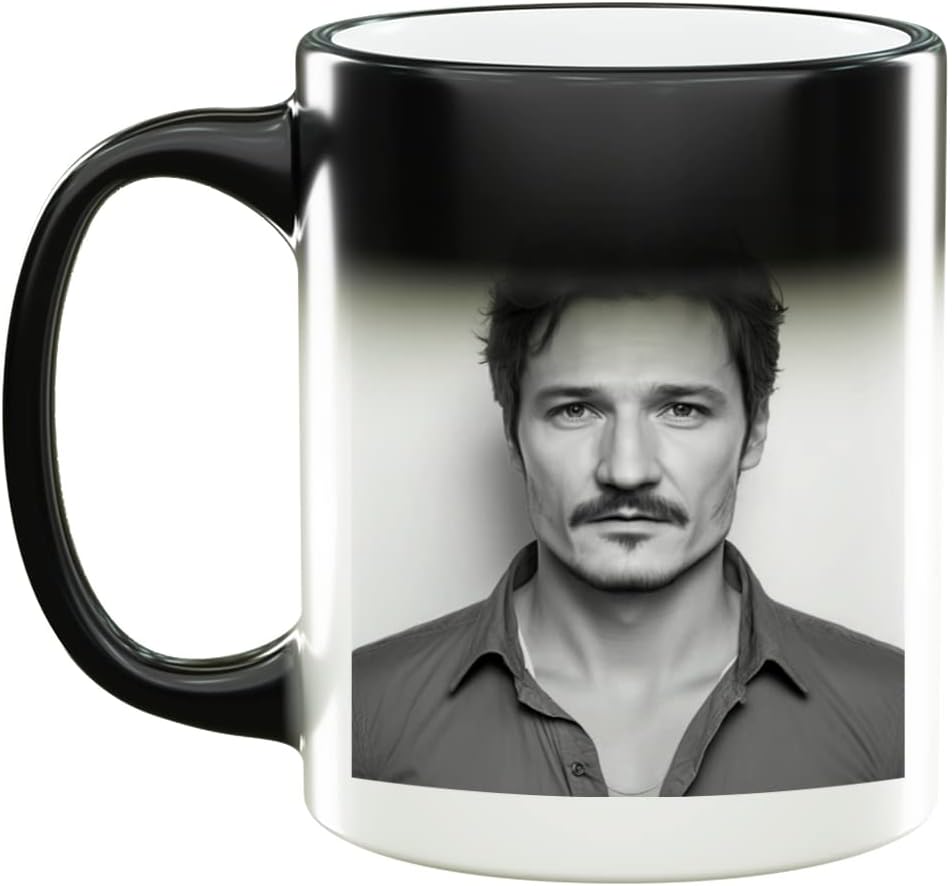 Amazon.com | Pedro Pascal Mugshot Magic Mug, Heat Sensitive Color ...