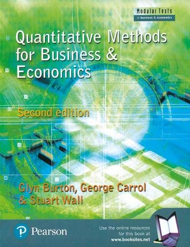 Quantitative Methods for Business & Economics (Modular Texts in ...