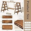 Amazon.com: Beeveer Wooden Double 3 Tier Serving Tray Ladder Stand with ...