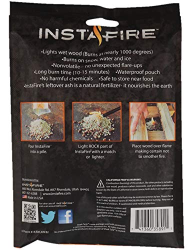 Instafire Insta-Fire Original Blend Granulated Fire Starter, All Natural, Eco-Friendly, Lights ...