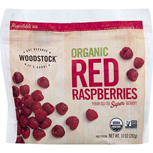 Amazon.com: Woodstock, Organic Red Raspberries, 10 Ounce : Grocery ...