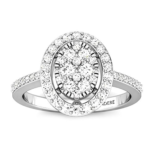 Buy Candere By Kalyan Jewellers 18KT White Gold and Solitaire Ring for ...