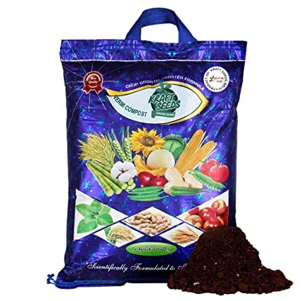 Kraft Seed Vermicompos - 4 KG | Organic Fertilizer for All Plants (5 ...