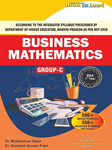 Amazon.in: Buy Business Mathematics/BBA-1 YEAR(English) NEP2020 ...