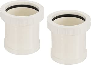 PATIKIL 75mm ID Pipe Fitting Coupling Adapter, 2 Pack PVC Straight ...