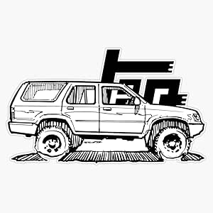 Amazon.com: 2Nd Gen 4Runner Trd Sticker Bumper Sticker Vinyl Decal 5 ...