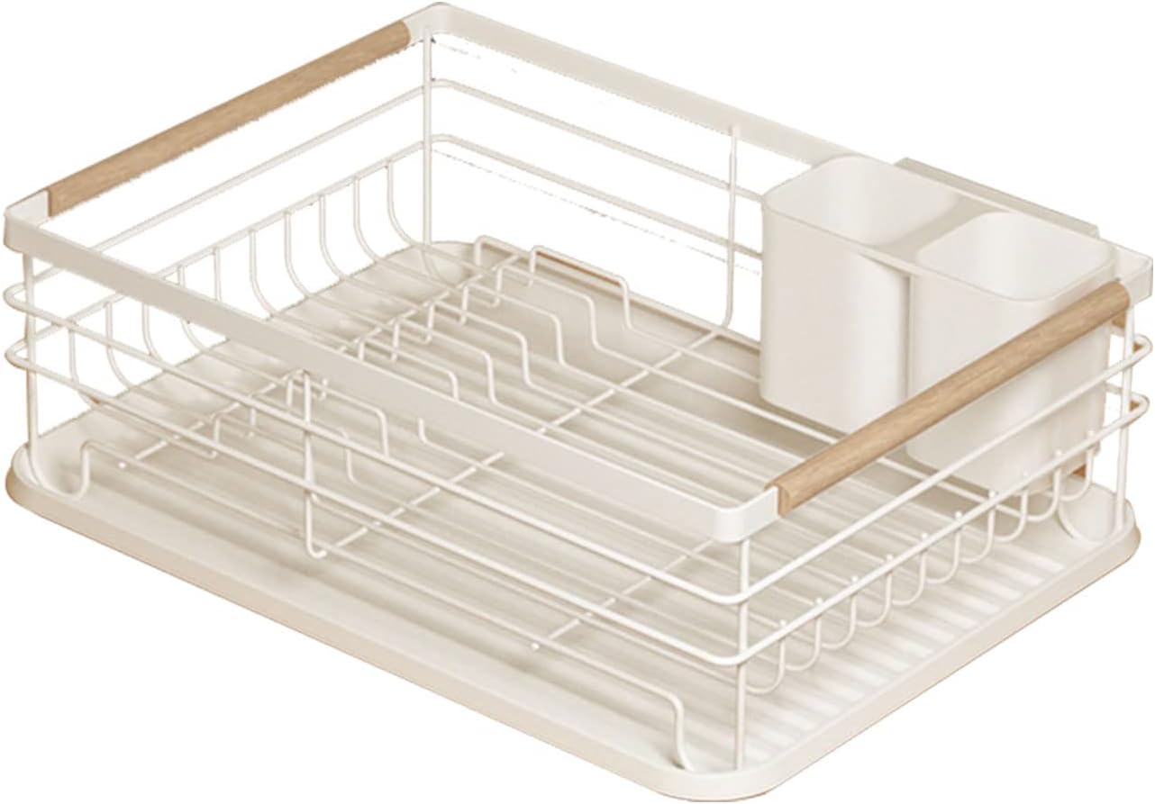ROSEBEAR Dish Drainer, Dish Drainer Rack with Removable Drip Tray, 1 ...