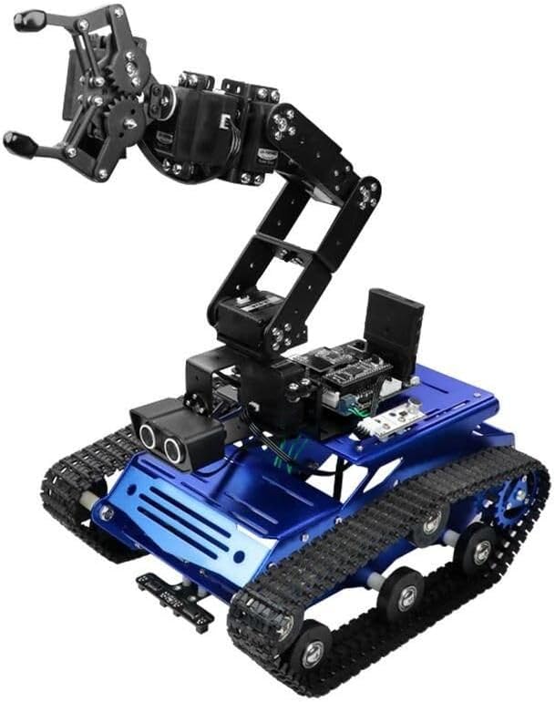 Amazon.com: Intelligent Tankbot Track Robot Car with Robotic Arm for ...