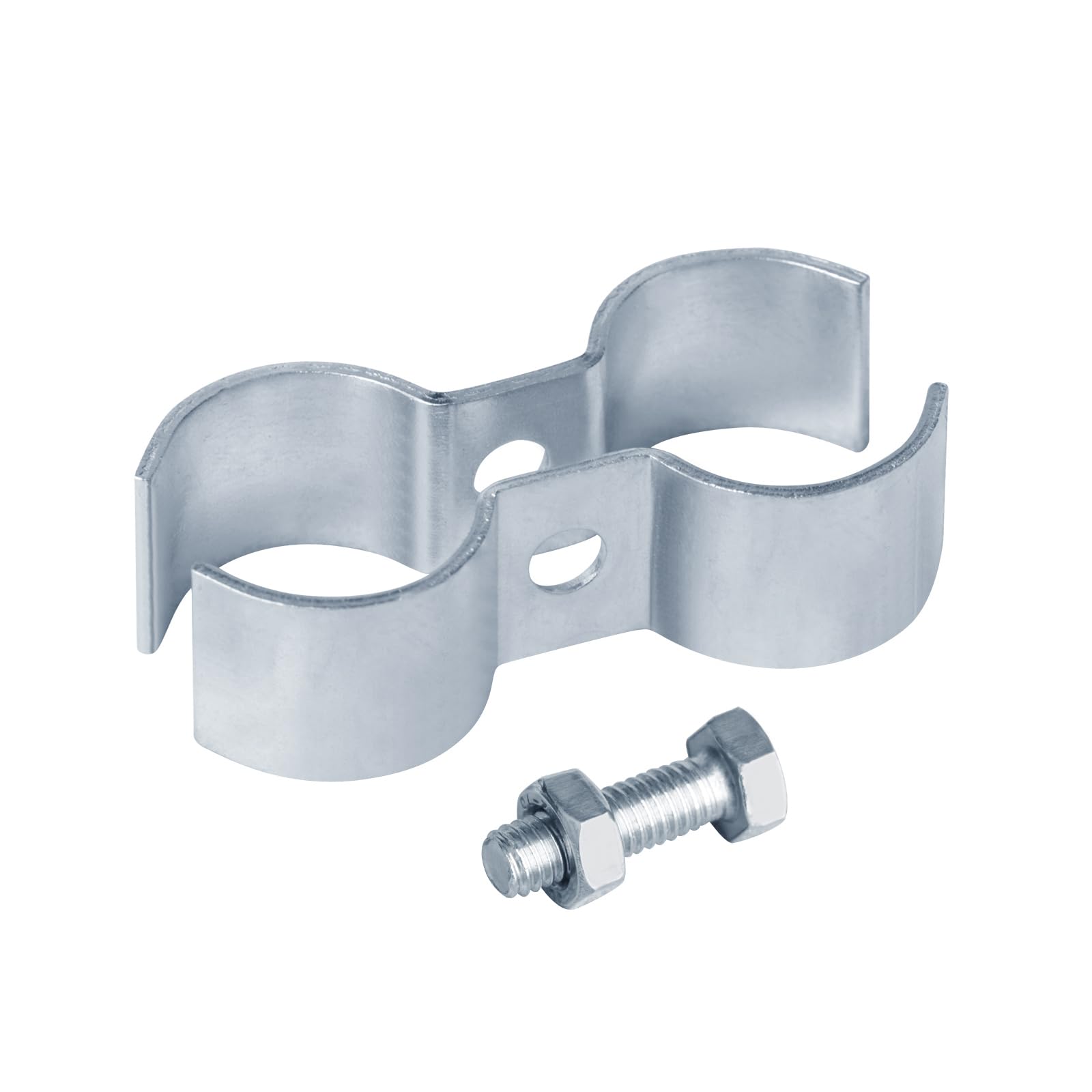 Fanmao 20 Sets Saddle Clamps Chain Link Fence Panel Kennel Clamps for 3 ...