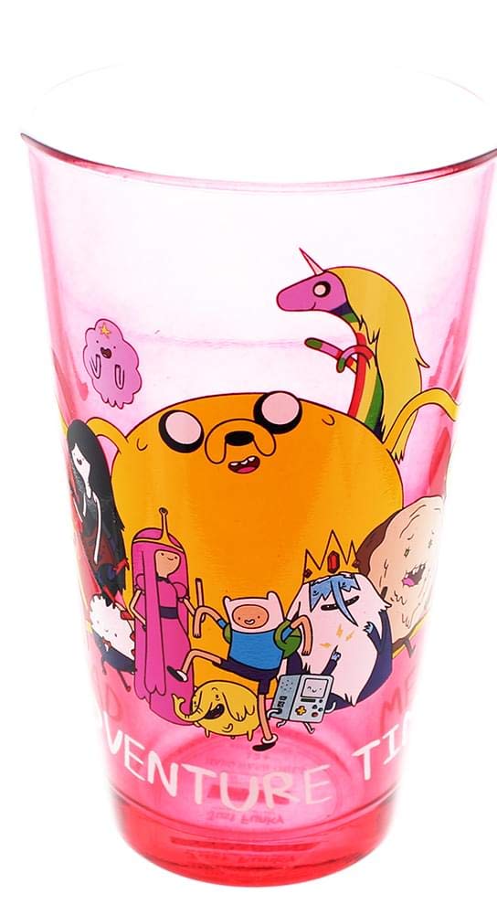 Amazon.com | Adventure Time Group 16oz Pint Glass: Beer Glasses