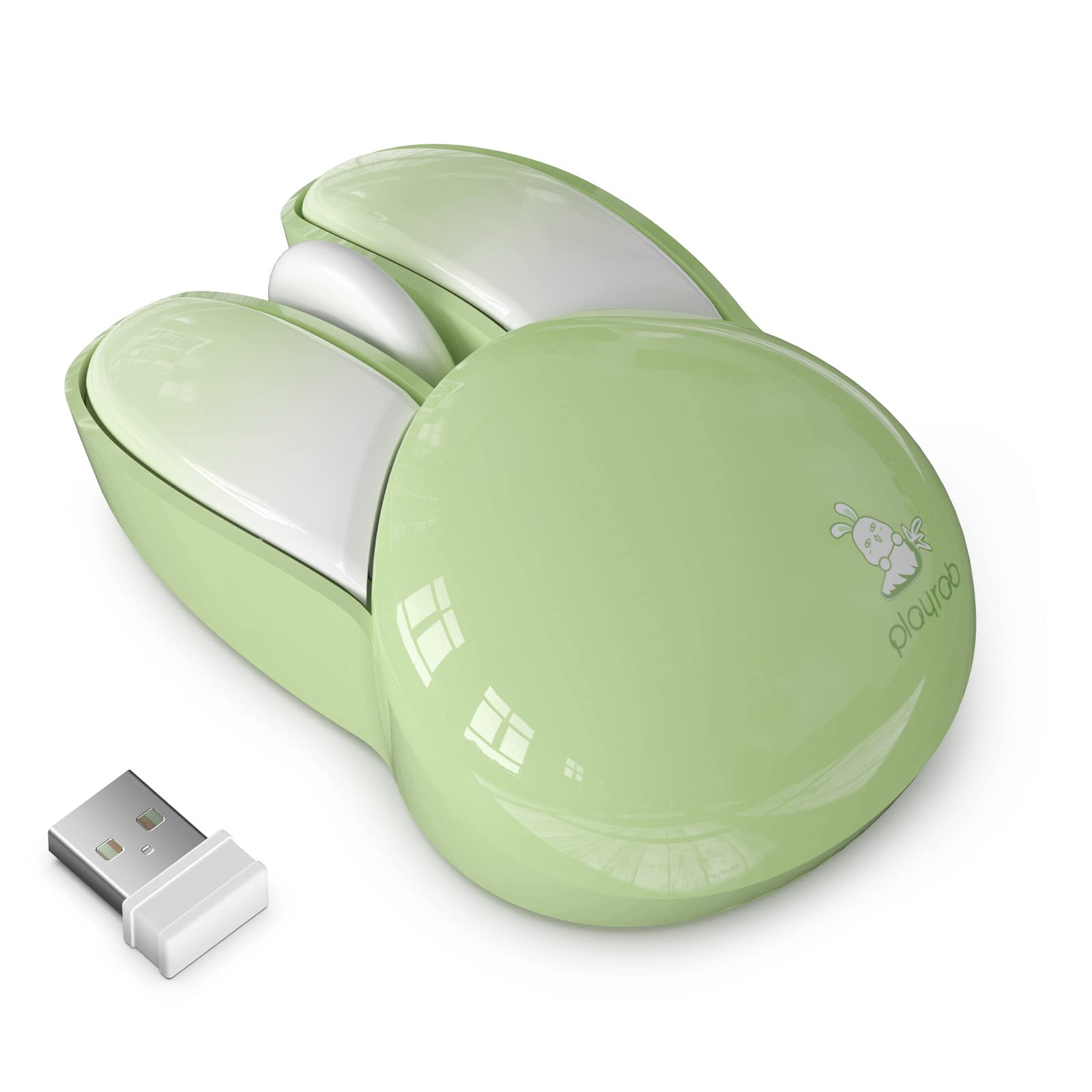 Amazon.com: Wireless Compact Silent Mouse with Cute Rabbit Designs, 2 ...
