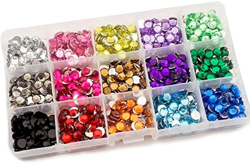 Amazon.com: Summer-Ray 5mm Flat Back Assorted AB Color Globe Cut ...