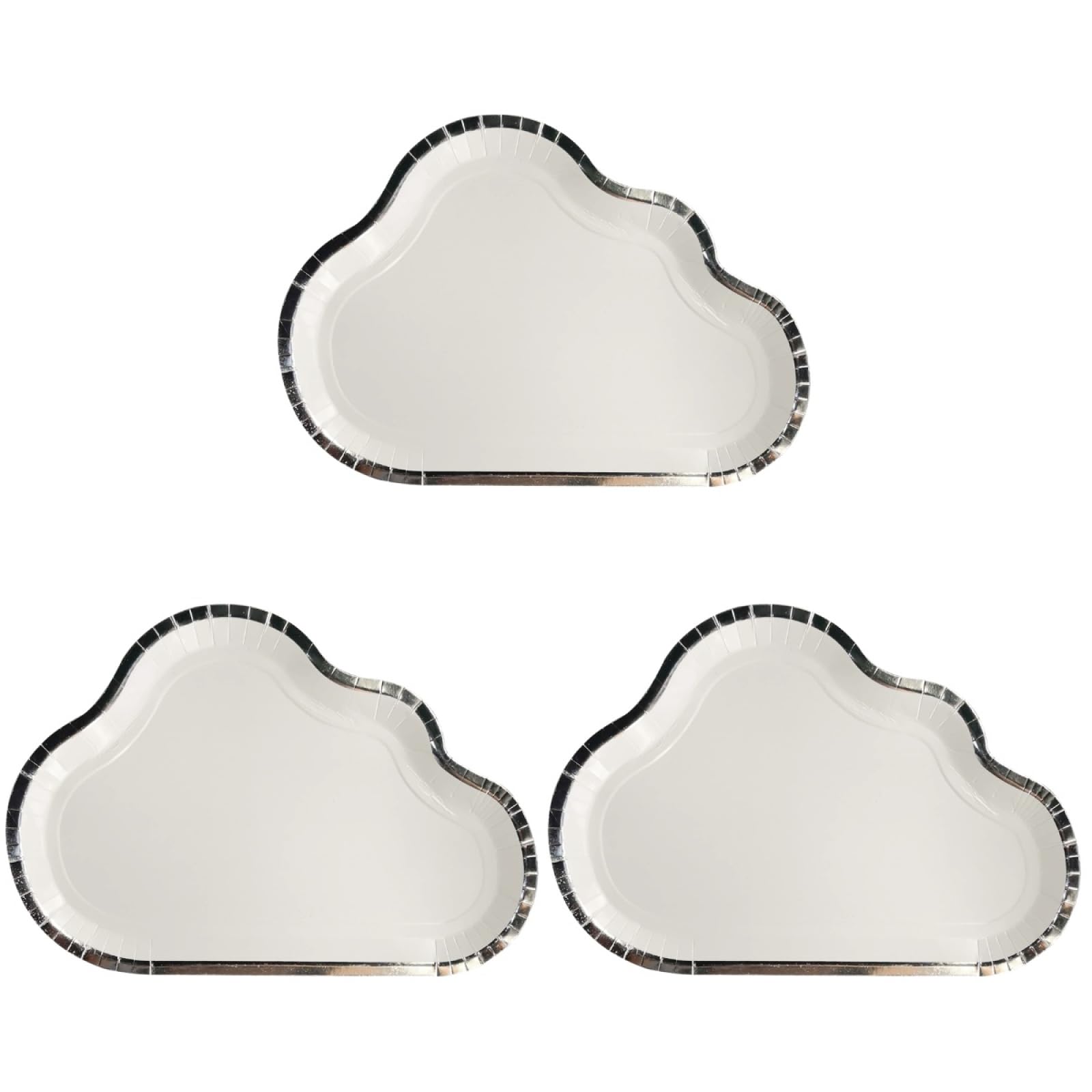 Amazon.com: Abaodam 24Pcs/Set Cloud Party Plates Bulk, Cloud Shaped ...