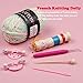 Coopay French Knitting Dolly, French Knitting Set With Wool, Wooden ...