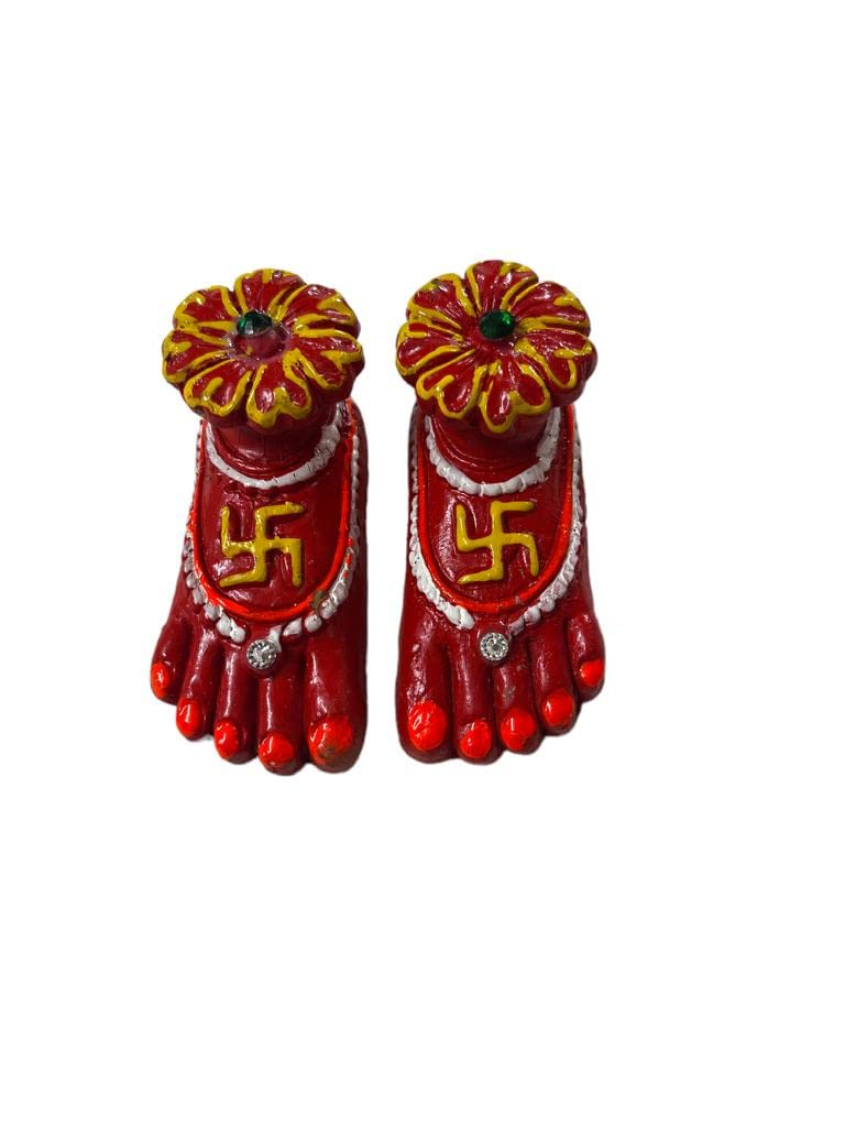 Buy Maa Lakshmi Mitti Charan Clay Paduka | Maa Laxmi Charan for ...