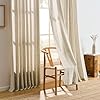 Amazon.com: RAIN CITY Beige Linen Curtain Panels with Pinch Pleat ...