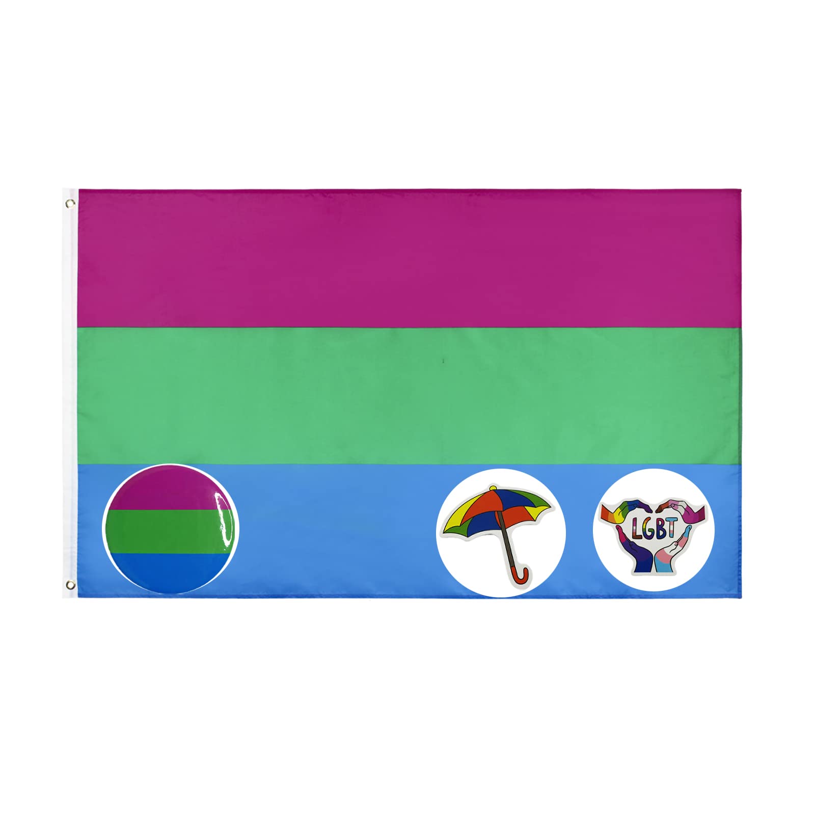 Polysexual Pride Flag
