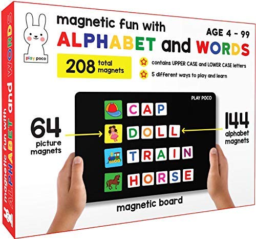 Magnetic Fun with Alphabet and Words - with Sixty Four Image Magnets, a ...