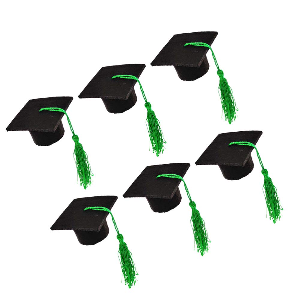 Buy Cabilock 6pcs Mini Graduation Caps Graduation Cap Bottle Toppers ...